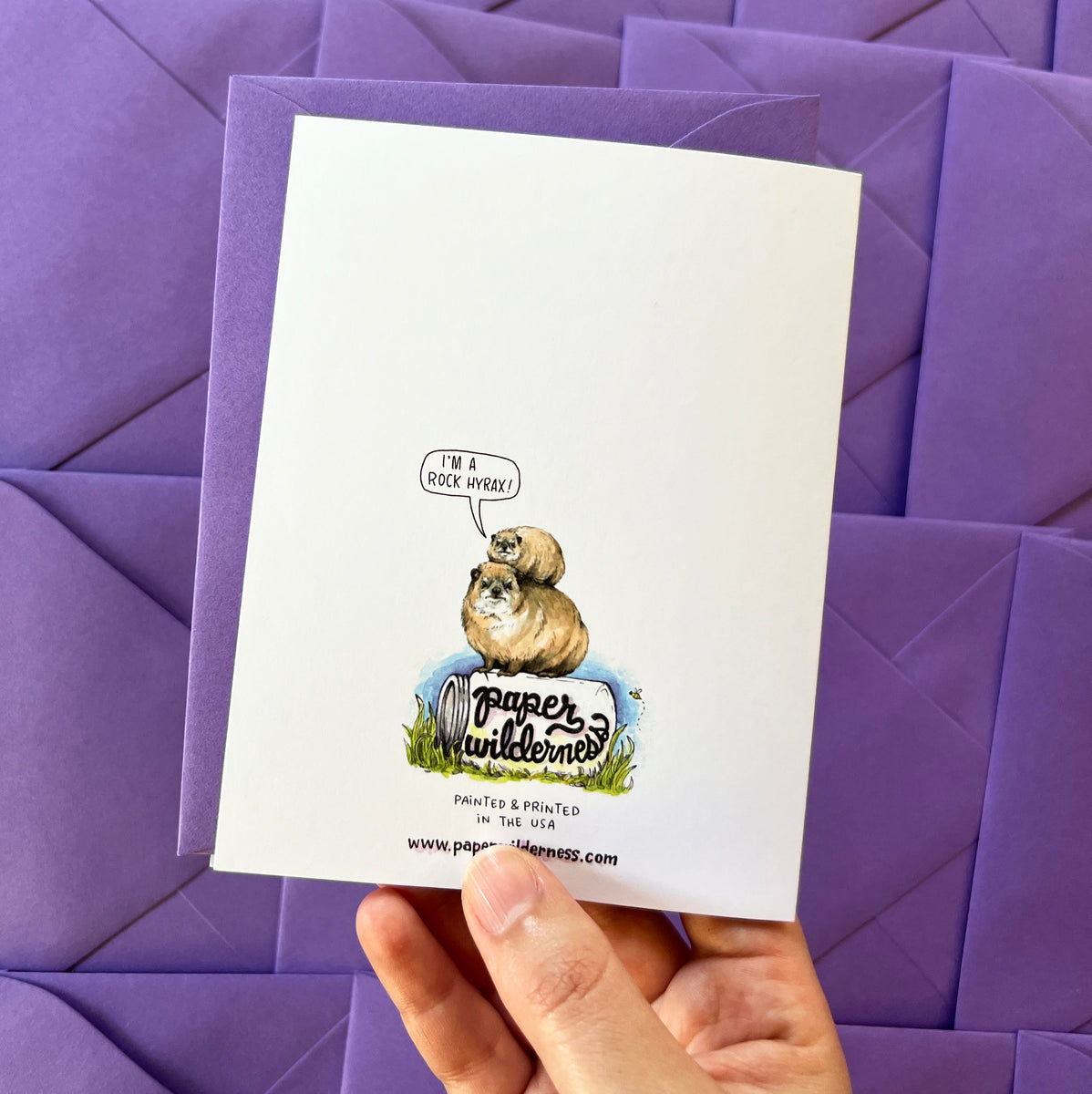 Hope Your Birthday Rocks Rock Hyrax Birthday Card – Paper Wilderness